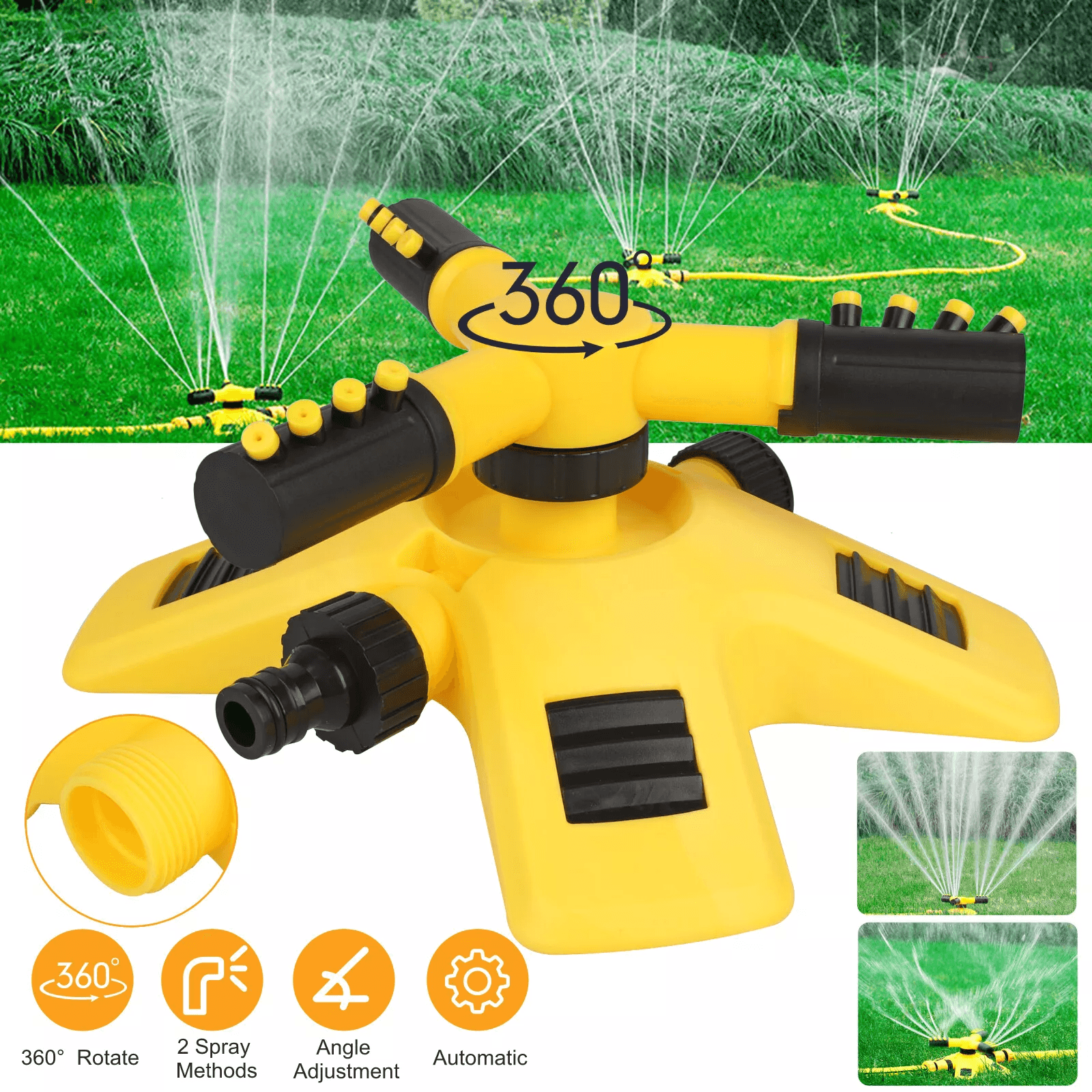 Garden Lawn Sprinkler Auto Spray for Efficient Irrigation | Inspire Uplift