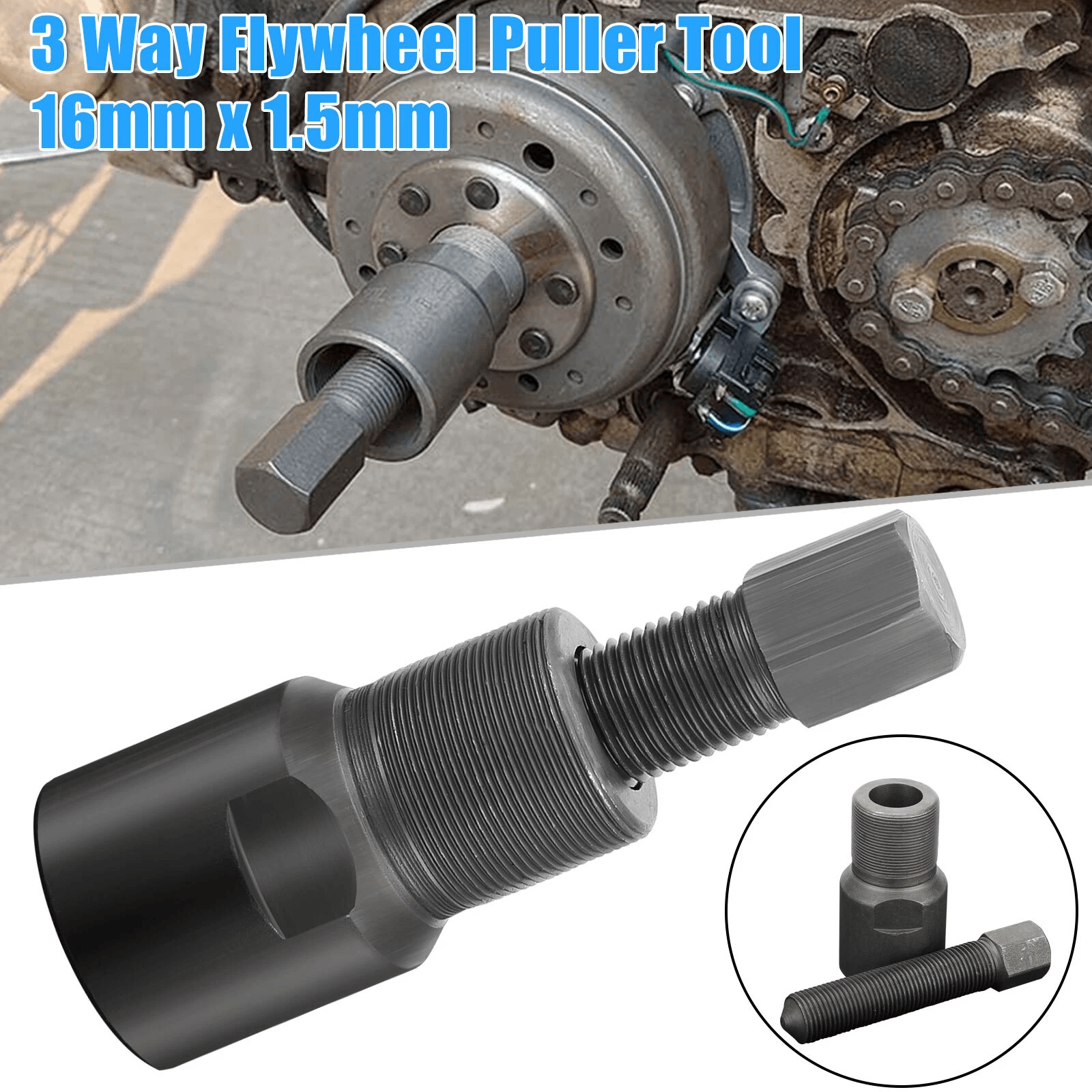 Motorcycle Flywheel Puller Set 27mm 28mm 16mm | Inspire Uplift