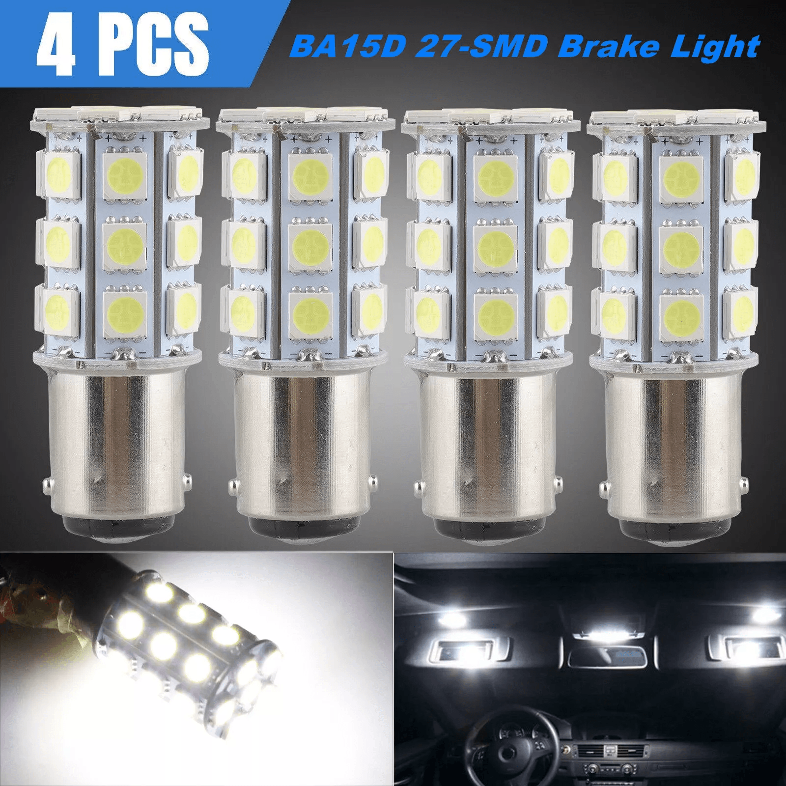 BA15D 27SMD LED RV Camper Bulbs 12V 6000K White | Inspire Uplift