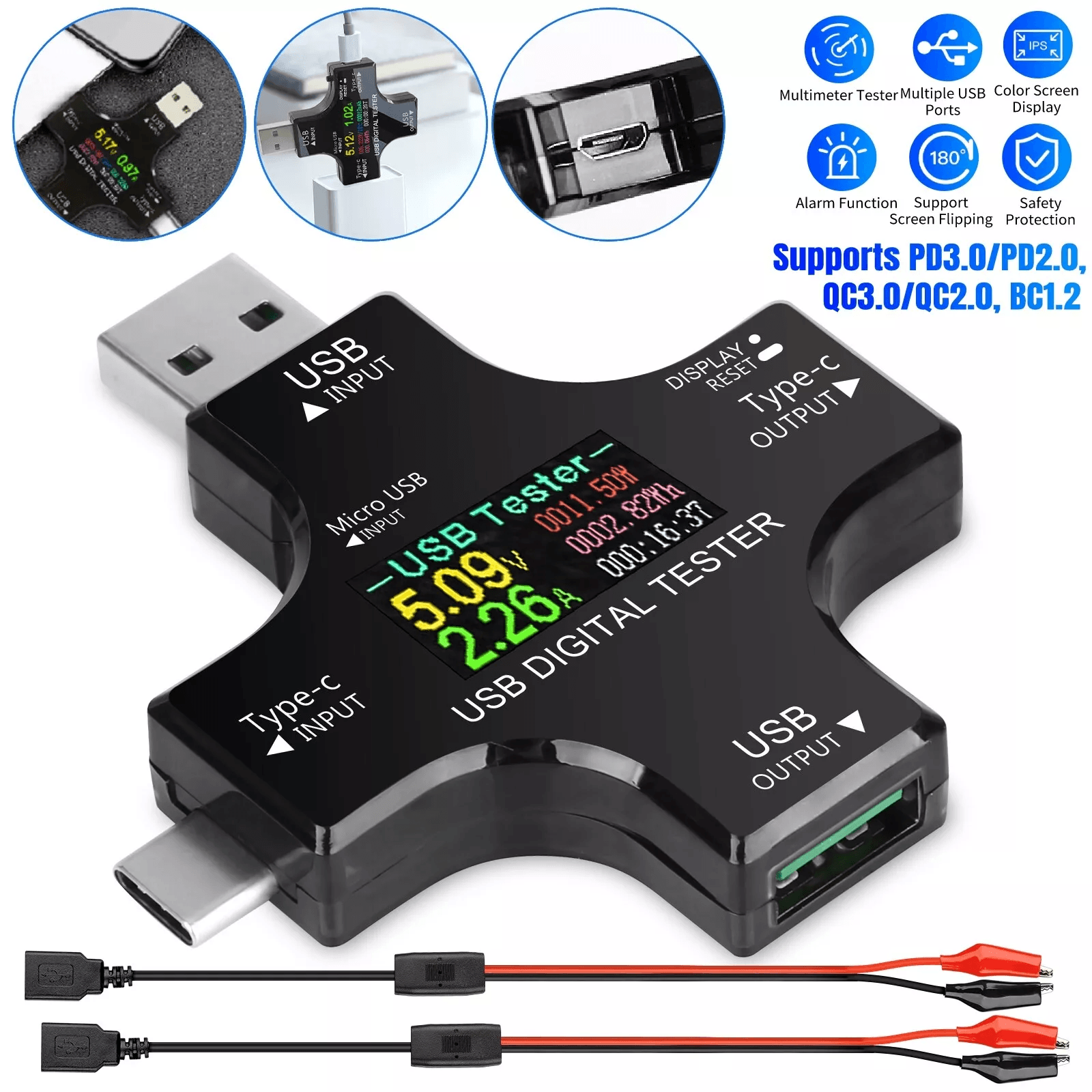 Type-C USB Power Tester Multimeter Monitor | Inspire Uplift