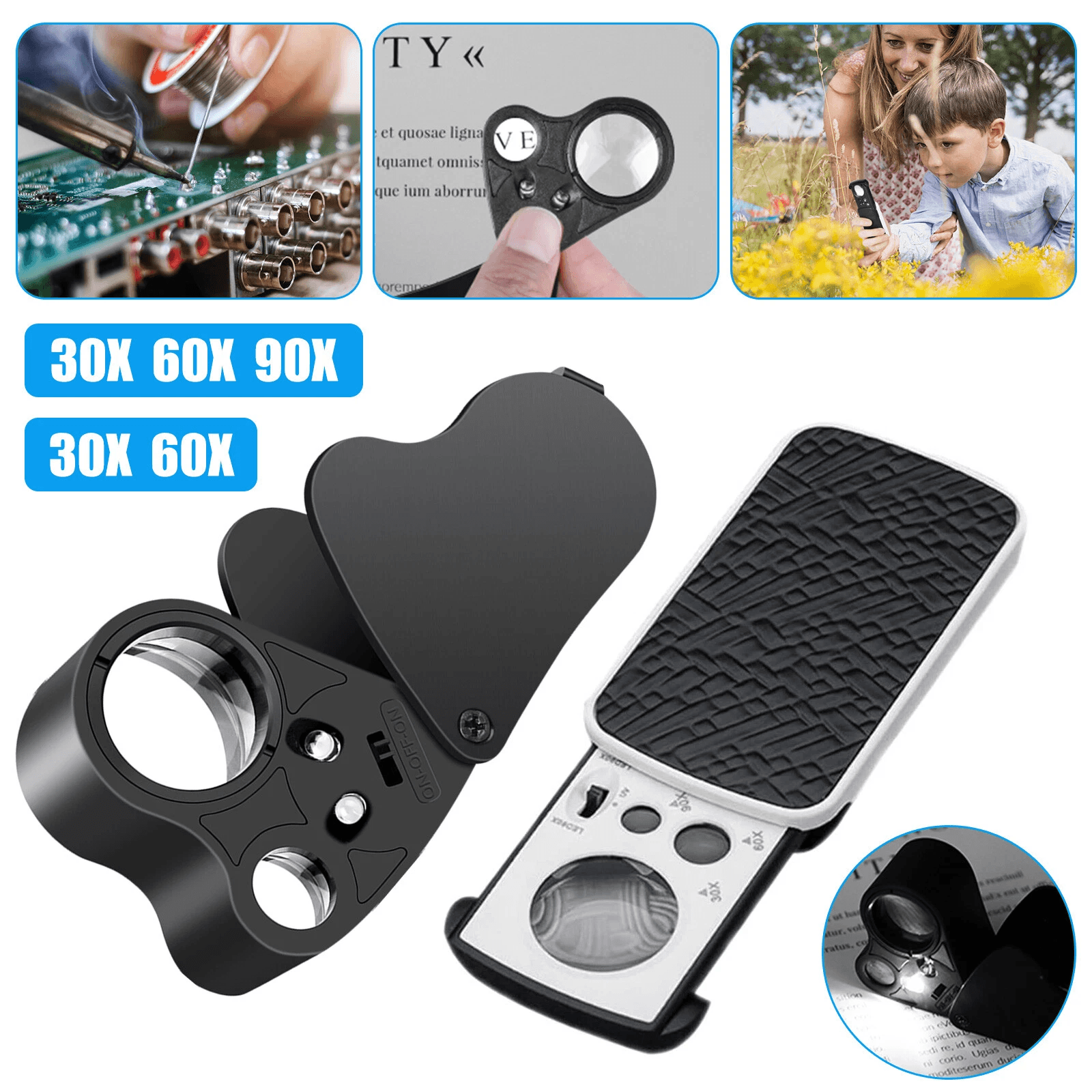 Jewelry Magnifier Loop Eye with LED Light | Inspire Uplift