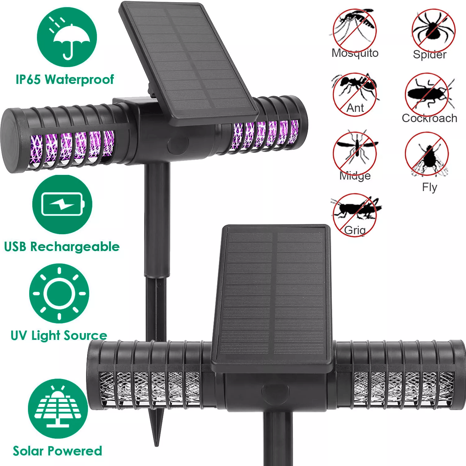 Solar Mosquito Zapper for Yard & Garden | Inspire Uplift
