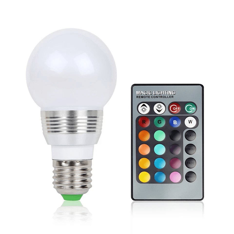 RGB LED Party Bulb Light with Remote Control | Inspire Uplift