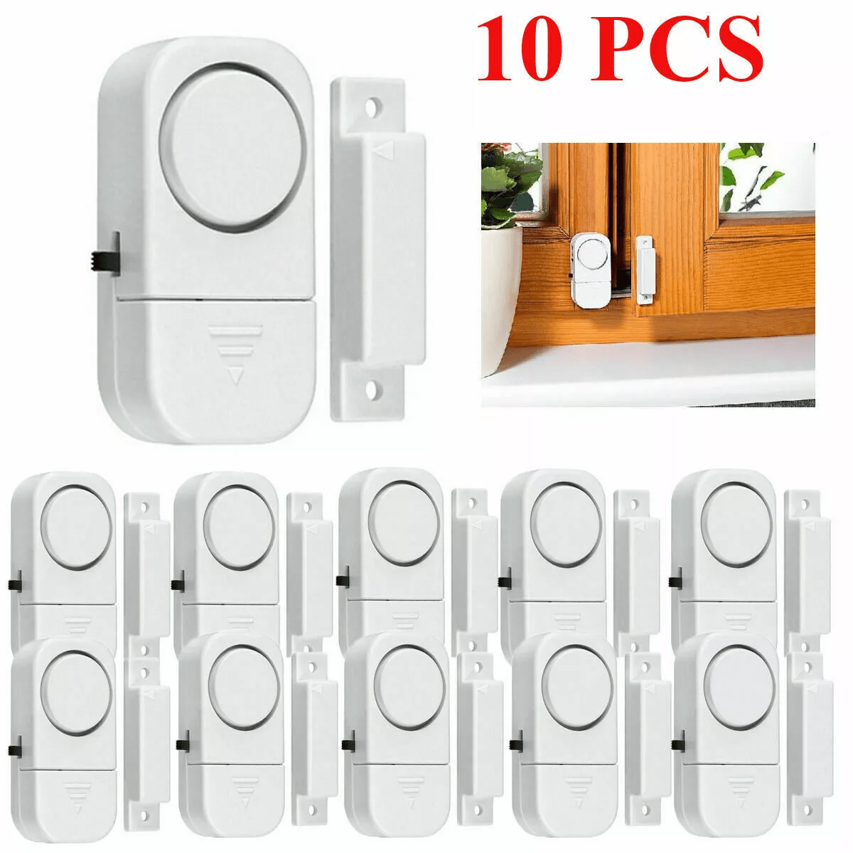 Wireless Door Window Alarm – 10PCS Security Kit | Inspire Uplift