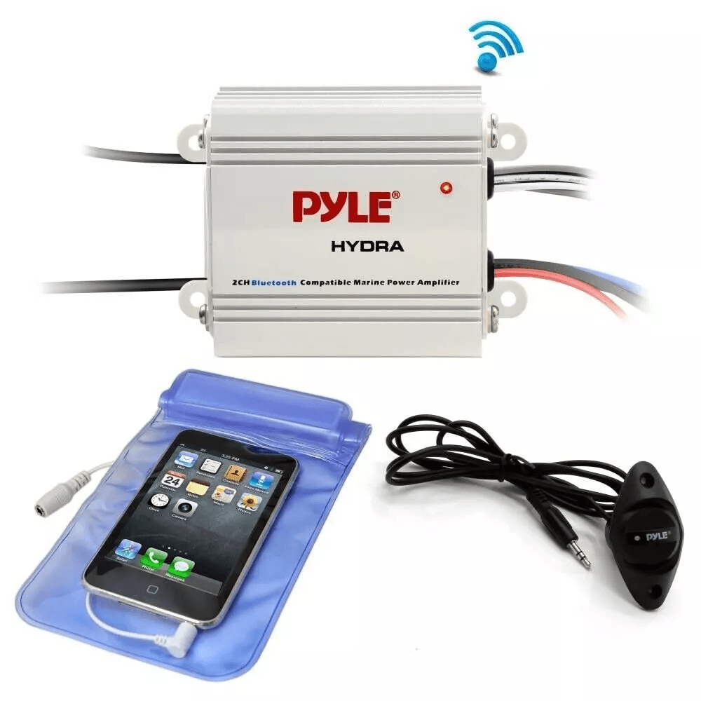Pyle 100W Marine Bluetooth Amplifier Kit | Inspire Uplift
