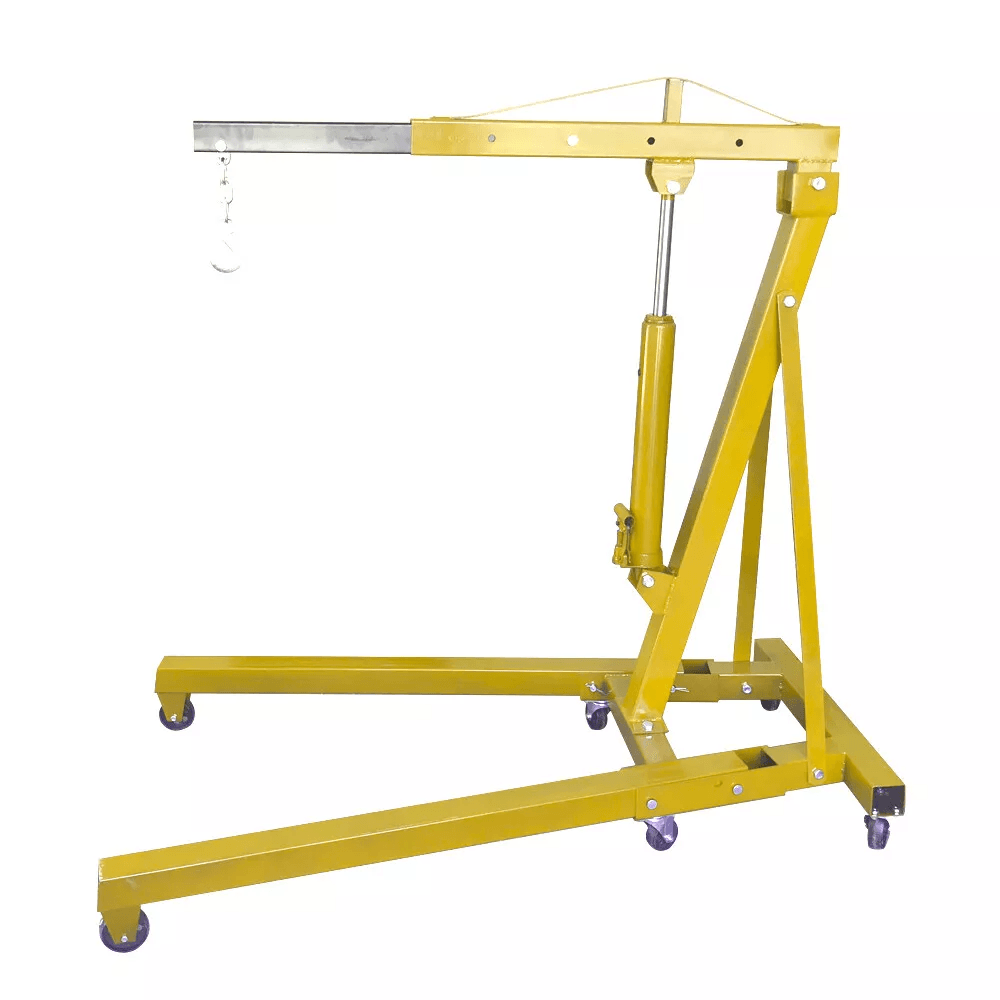 2 Ton 4400 LB Foldable Engine Hoist - Yellow | Inspire Uplift