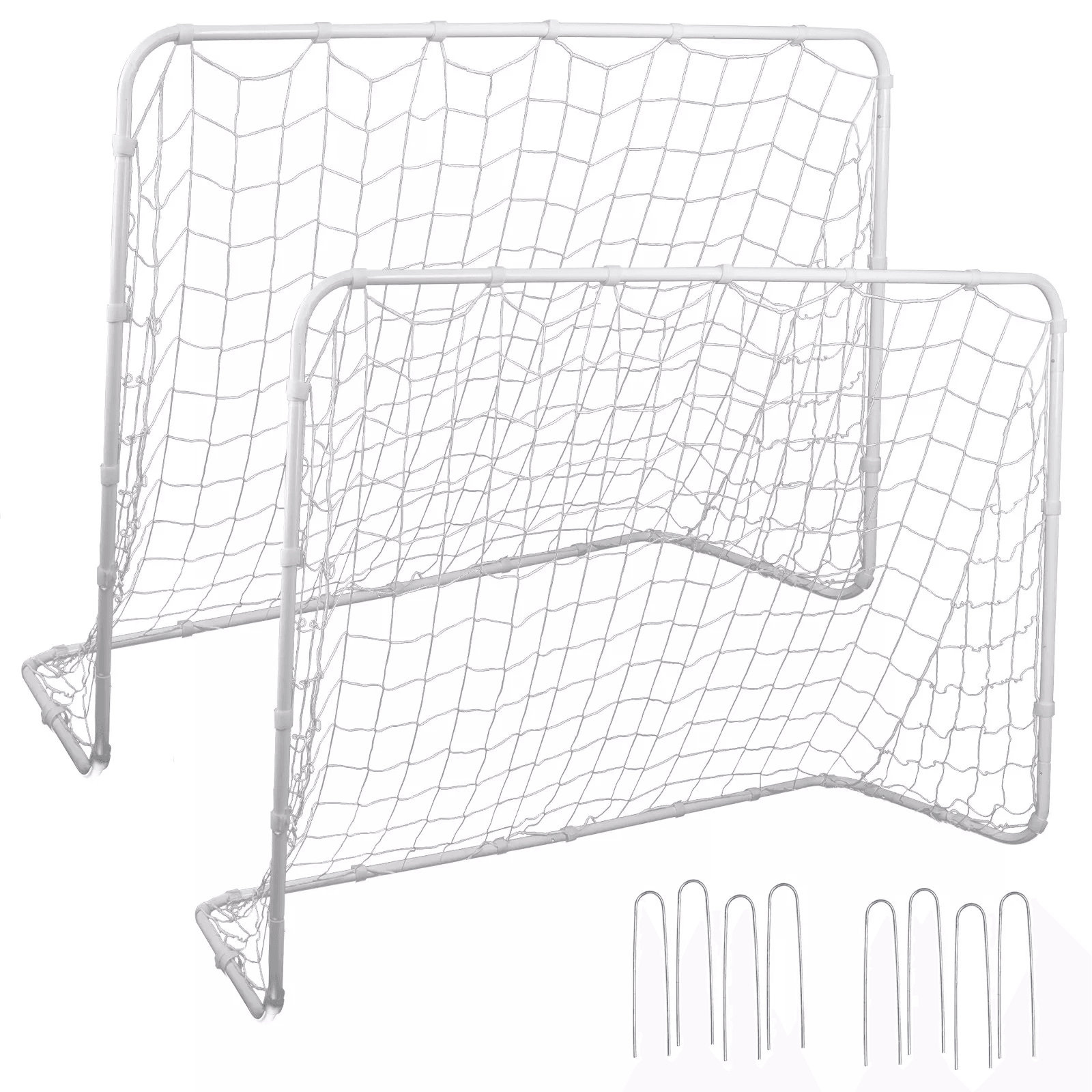 2PCS 6x4ft Portable Kids Soccer Goals Set | Inspire Uplift