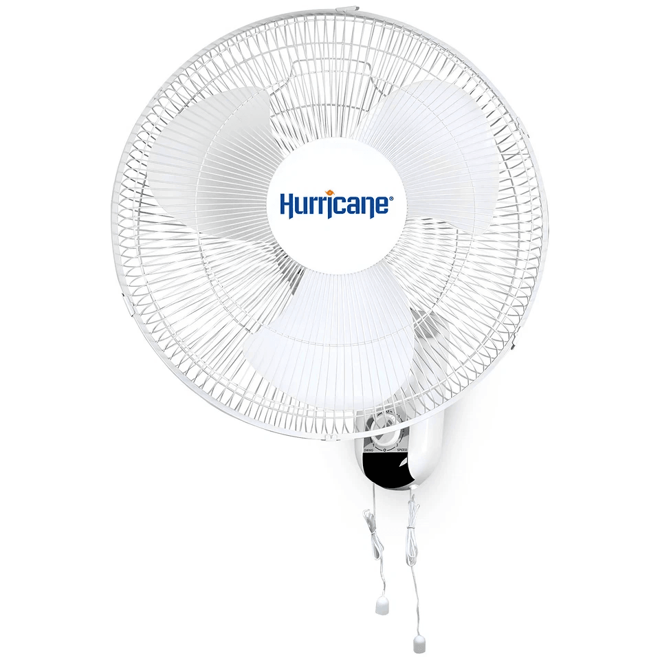 Hurricane 16" Wall Fan – Quiet & Oscillating | Inspire Uplift
