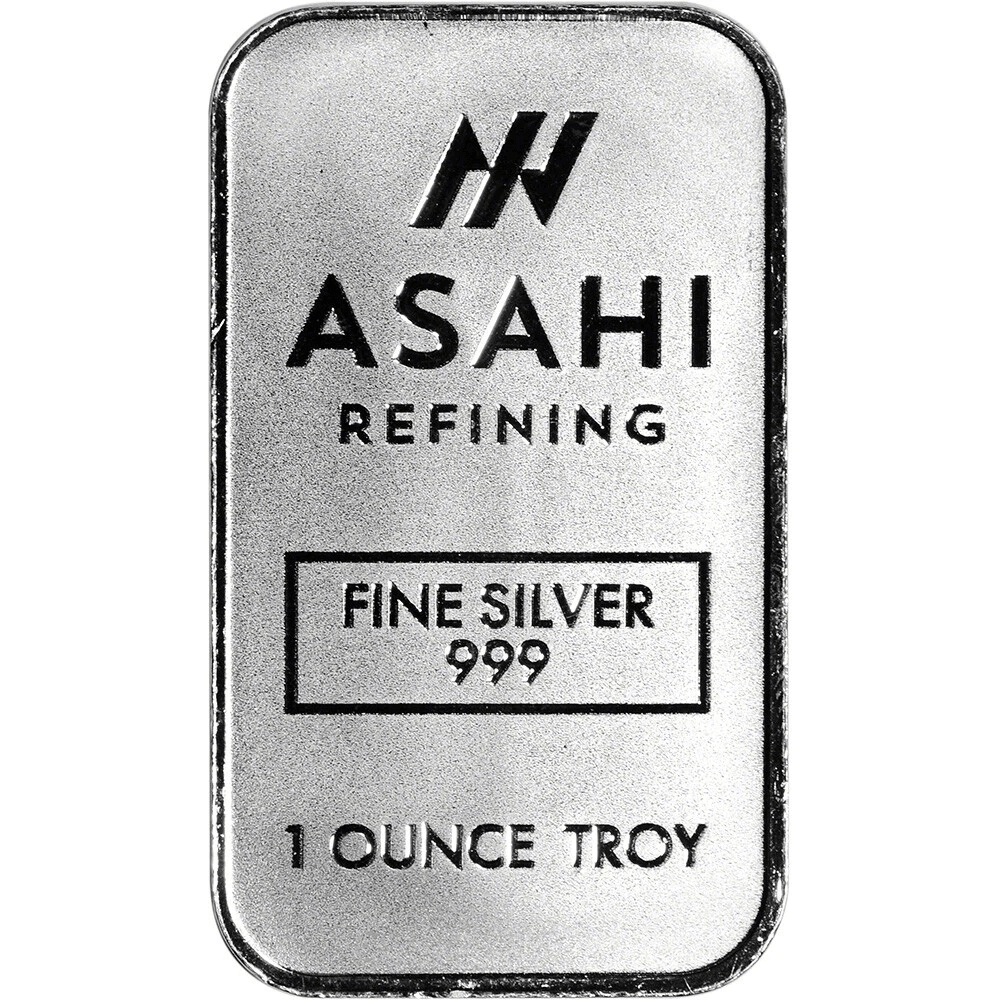 1 oz Asahi Silver Bar - .999 Fine Bullion | Inspire Uplift