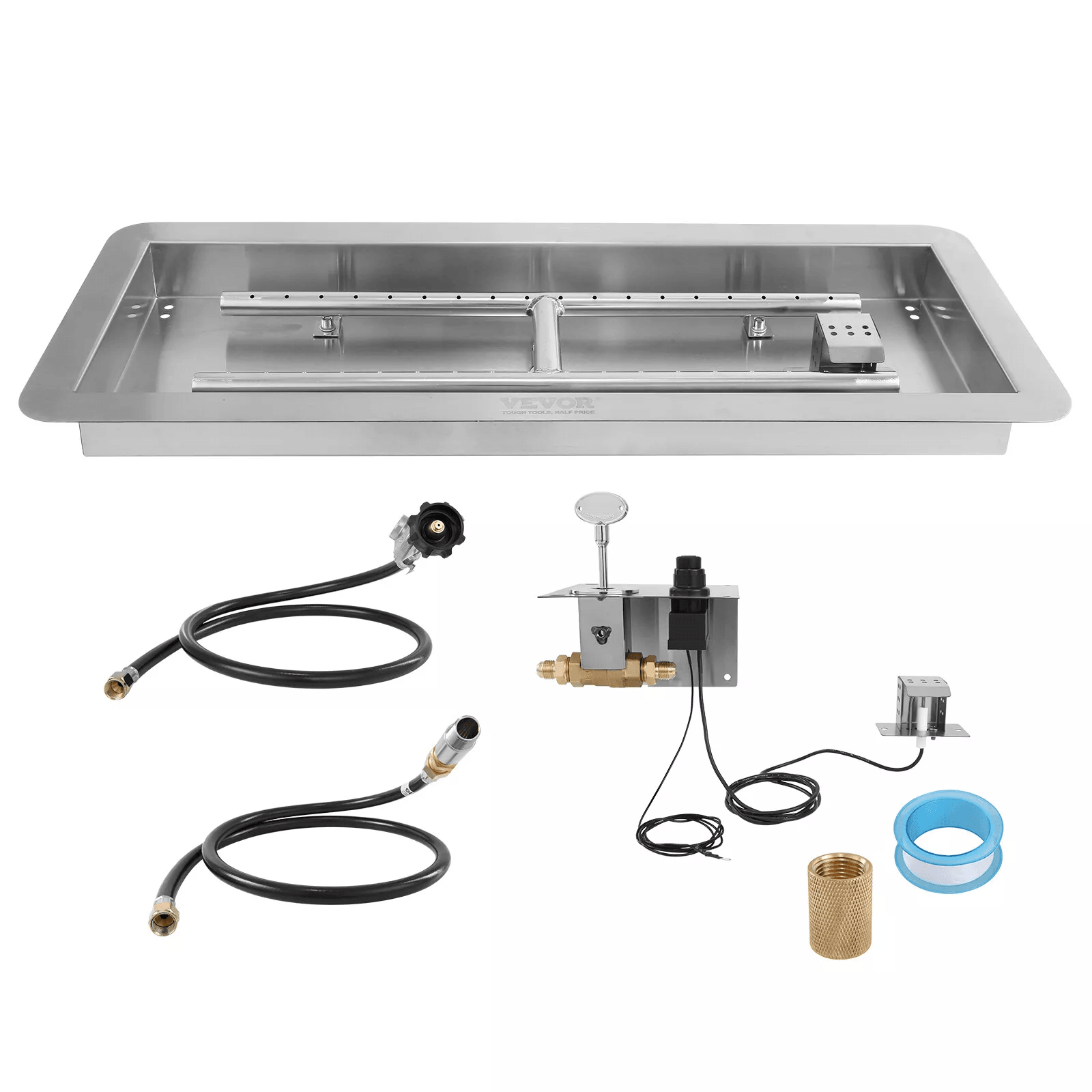 36x12" Fire Pit Pan Kit – 150,000 BTU H-Burner | Inspire Uplift
