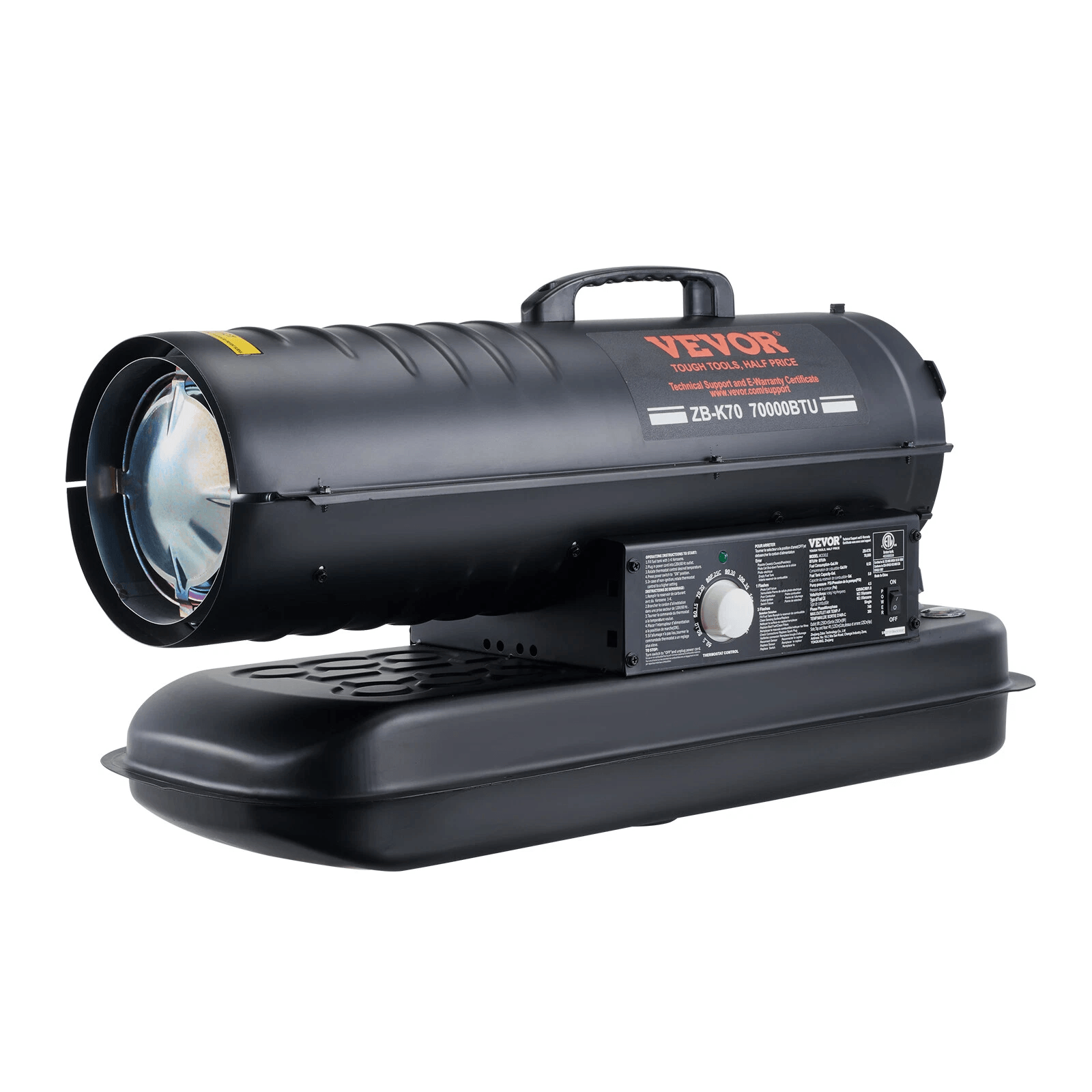 70,000 BTU Portable Kerosene Heater – 5 Gal | Inspire Uplift