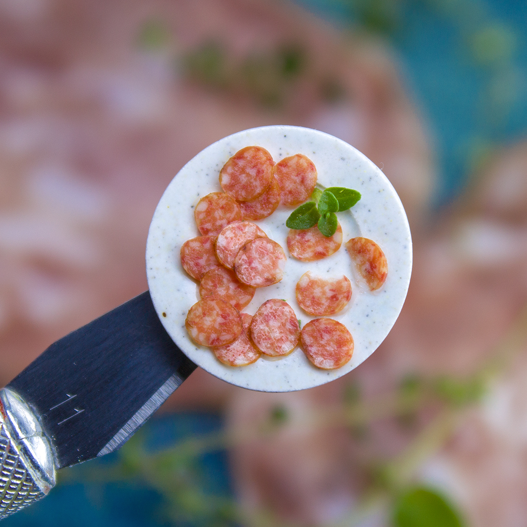 TUTORIAL Miniature salami cane with polymer clay | Miniature - Inspire ...