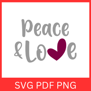Peace and Love SVG, Heart Svg, Peace SVG, Love Svg, Peace Qu | Inspire ...