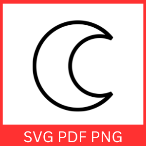 Moon Svg, Crescent Moon Svg, Half Moon Svg, Moon Clipart, Mo - Inspire ...