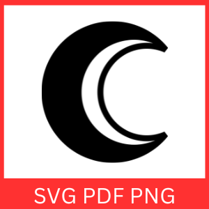 Moon Svg, Crescent Moon Svg, Half Moon Svg, Moon Clipart, Mo | Inspire ...