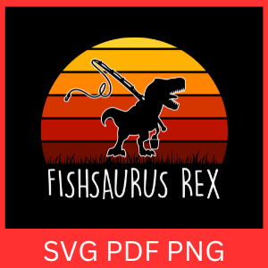 FishSaurus Rex Svg, Fishing Fishsaurus Svg, T-Rex Dinosaur S | Inspire ...