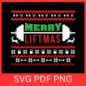 Christmas Svg, Merry Liftmas SVG, Funny Merry Liftmas SVG Sv | Inspire ...