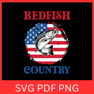 Redfish Country Svg, American Fish Flag Svg, United States o | Inspire ...