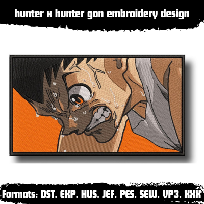 hunter x hunter gon embroidery design embroidery, anime des - Inspire ...