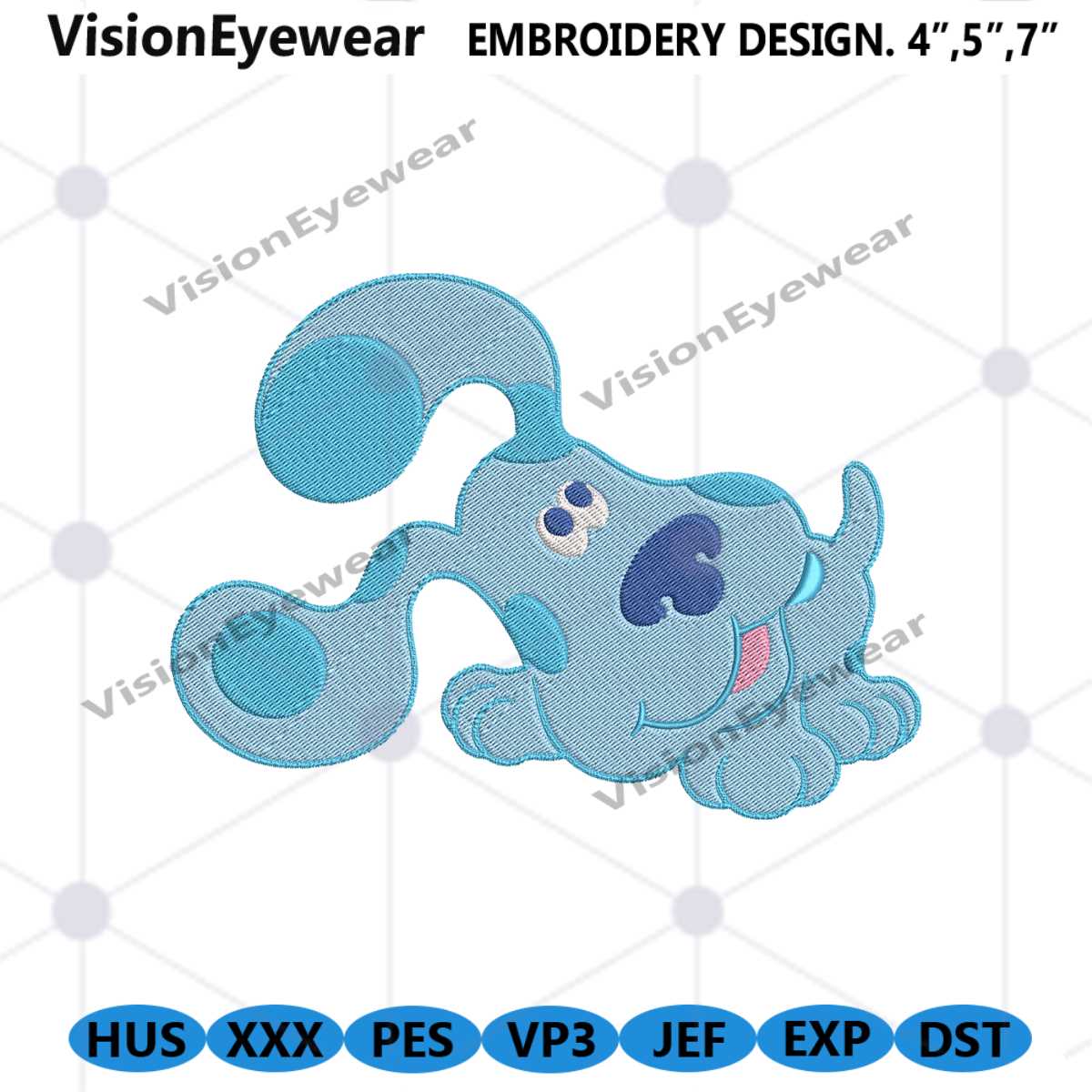 Blues Clues Machine Embroidery File Instant, Blues Clues Car | Inspire ...