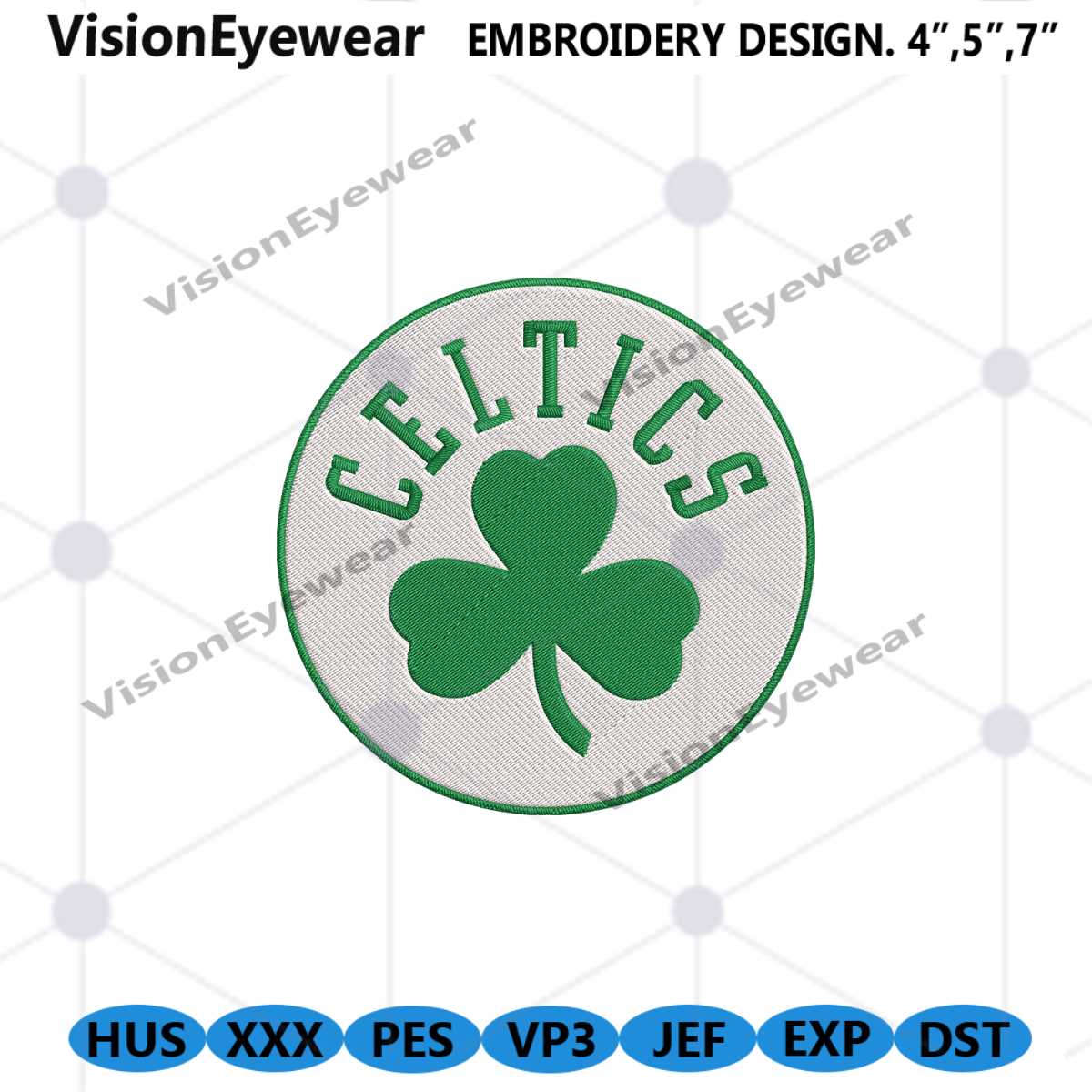 Boston Celtics Symbol Machine Embroidery Design, Boston Celt - Inspire ...