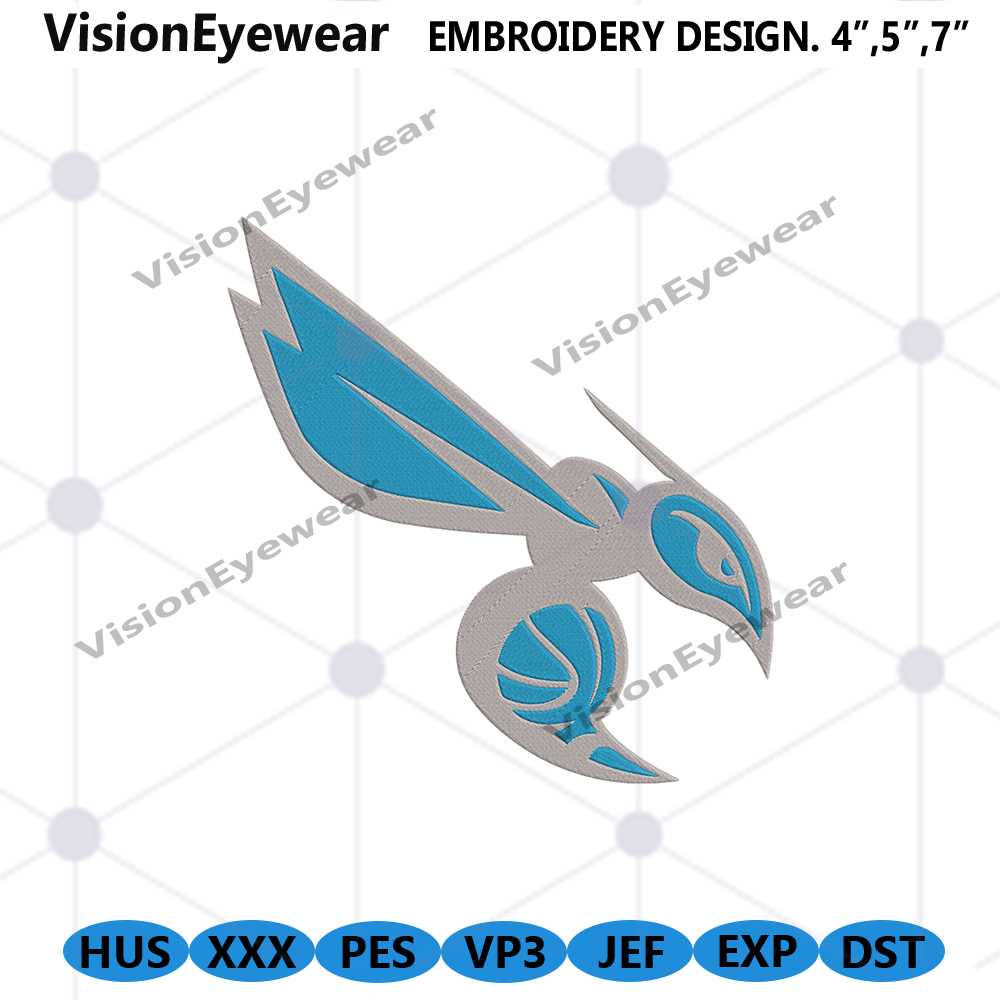 Charlotte Hornets Logo Machine Embroidery Design, NBA Charlo | Inspire ...