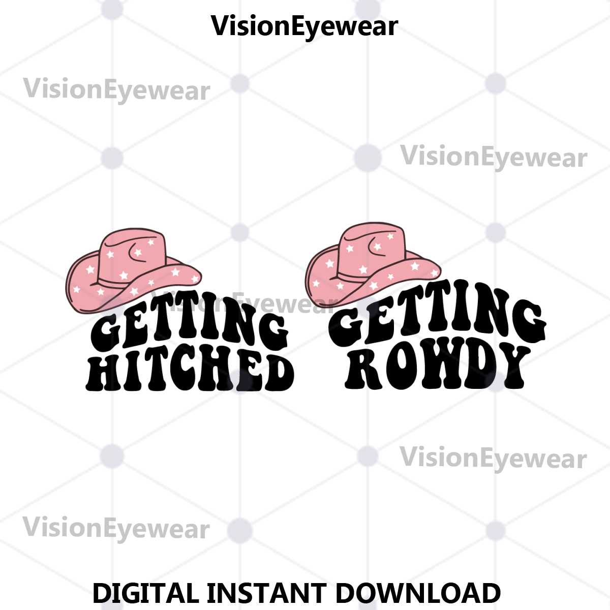 Getting Hitched Getting Rowdy PNG SVG DXF Bachelorette Party | Inspire ...