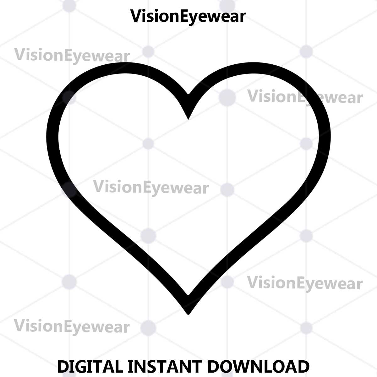 Heart SVG Simple Heart SVG Love SVG minimalist heart svg cri | Inspire ...