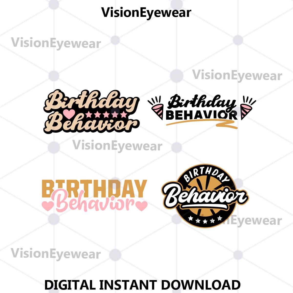 Birthday Behavior SVG, File For Cricut, For Silhouette, Cut | Inspire ...