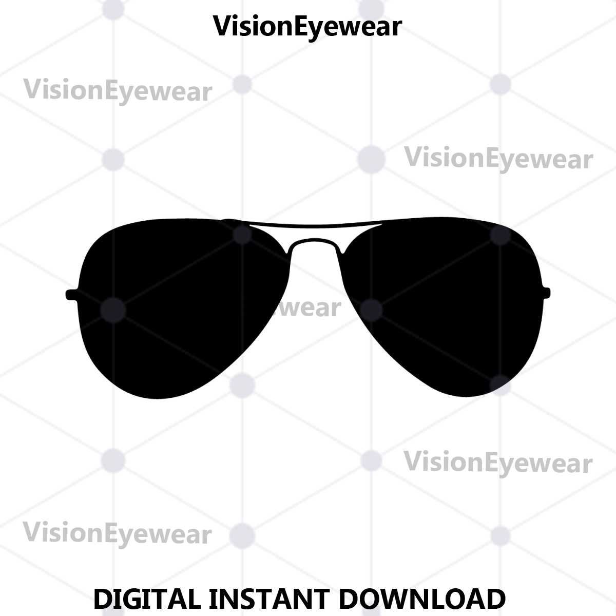 Aviator Glasses Instant Download SVG, PNG, EPS, dxf, jpg dig | Inspire ...