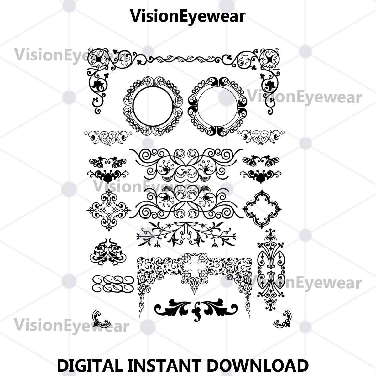 Swirls SVG, Flourish SVG, Scrolls Svg, Cricut, Silhouette Ca | Inspire ...