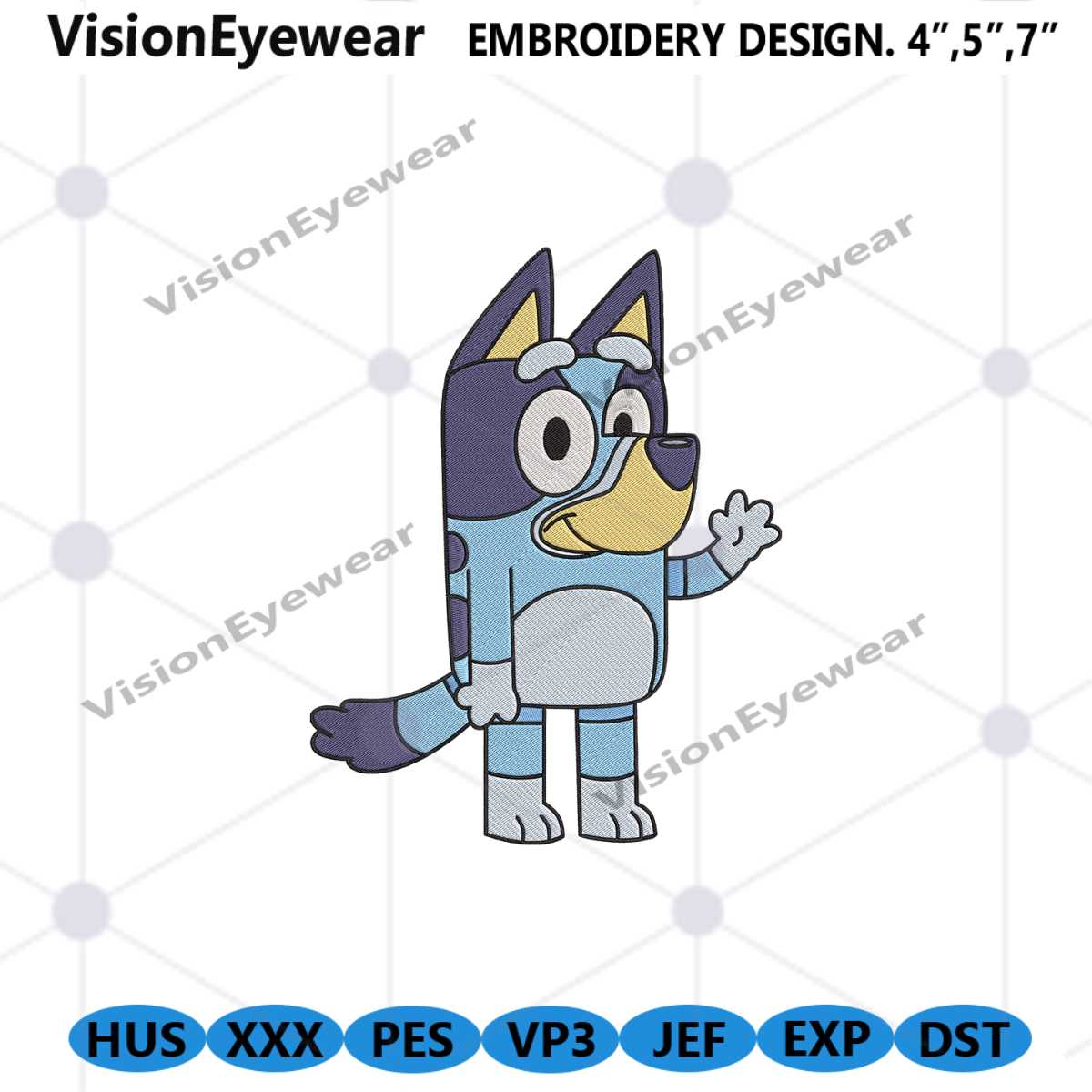 Cool Bluey embroidery Designs, Bluey Dog embroidery Instant | Inspire ...