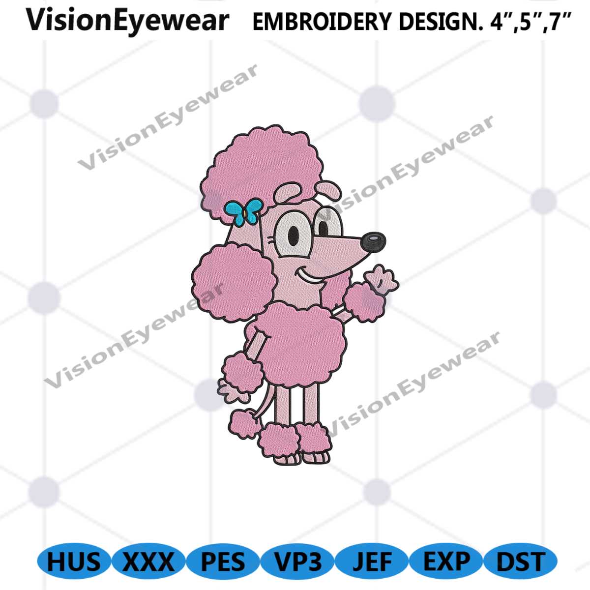 Coco Bluey Embroidery File, Coco Bluey Character Embroidery | Inspire ...