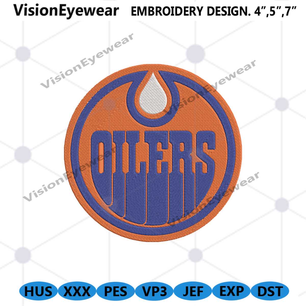 Edmonton Oilers Hockey Embroidery Design, NHL Edmonton Oiler | Inspire ...