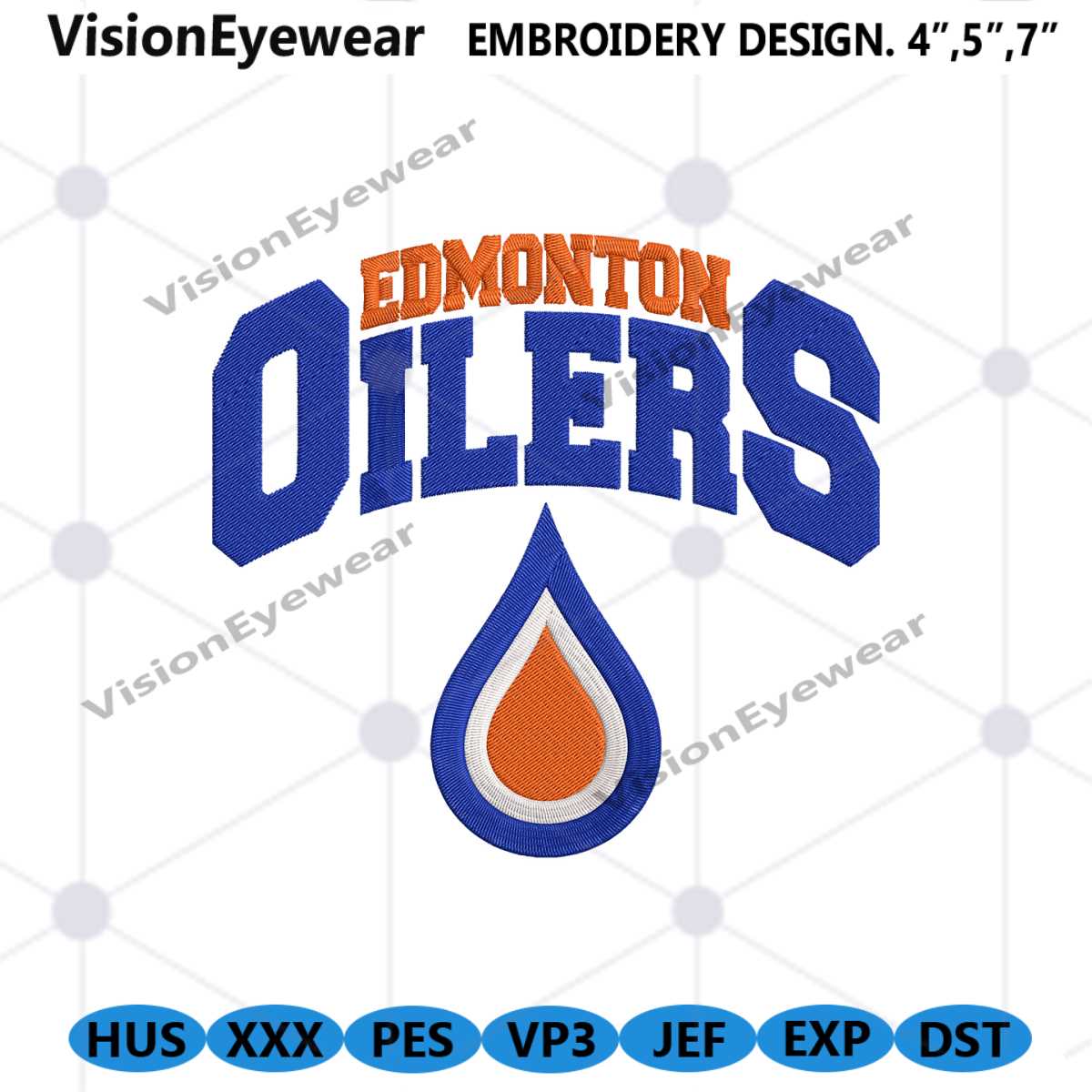NHL Edmonton Oilers Design, Edmonton Oilers Logo Embroidery | Inspire ...