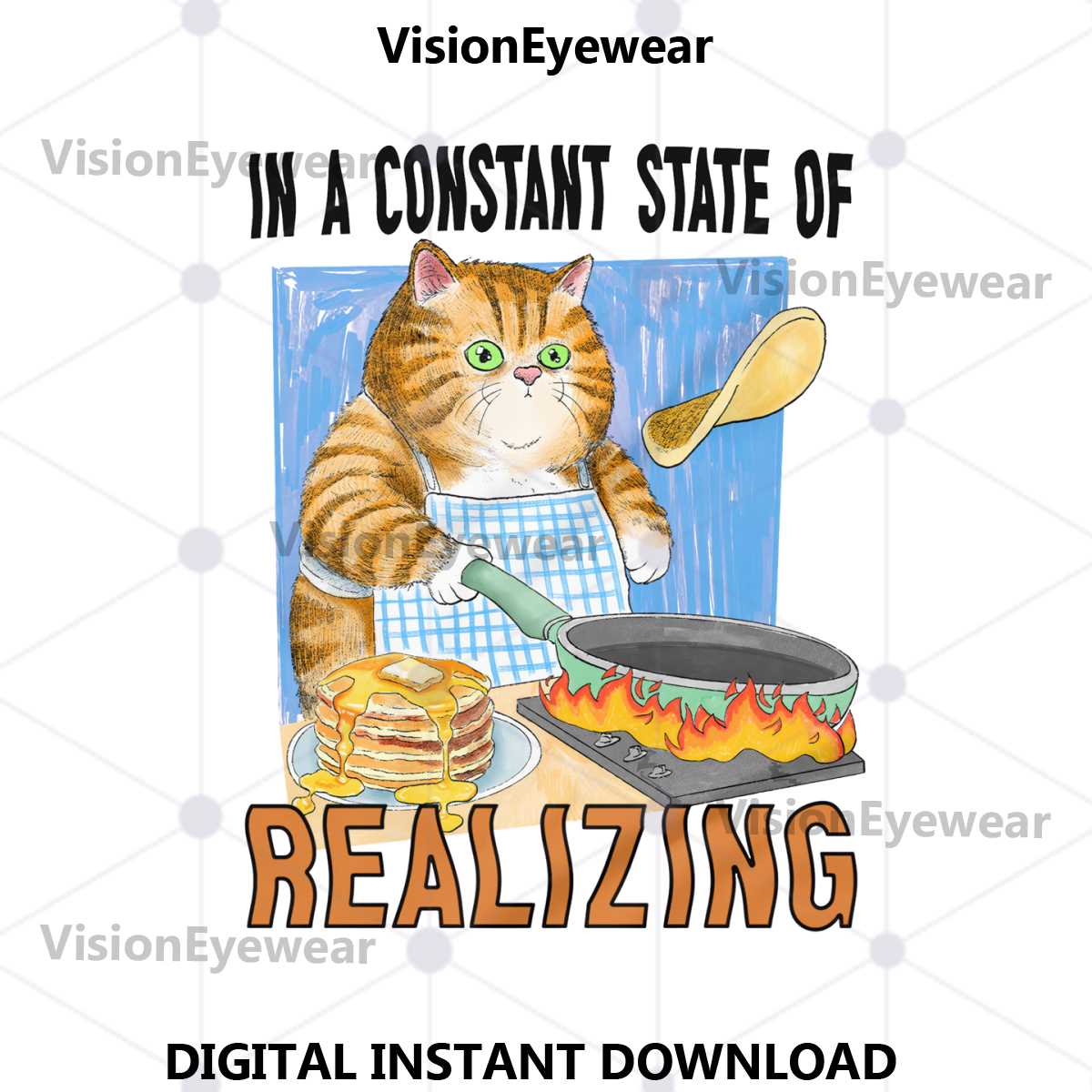 Realizing Png, Funny Cat Png, In A Constant State Of Realizi | Inspire ...