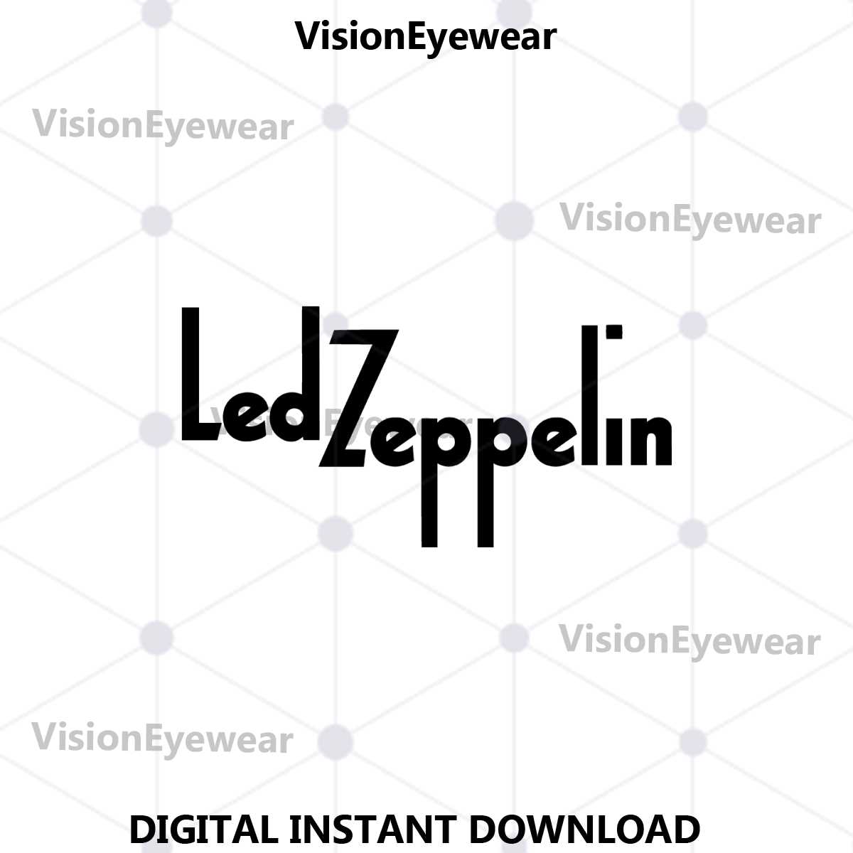 Led Zeppelin Svg, Led Zeppelin Logo Svg, Led Zeppelin Wordma | Inspire ...