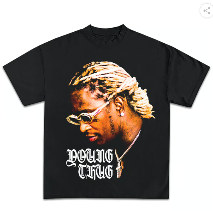 YOUNG THUG PNG Rap Tee Concert Merch Jeffrey Williams Free | Inspire Uplift