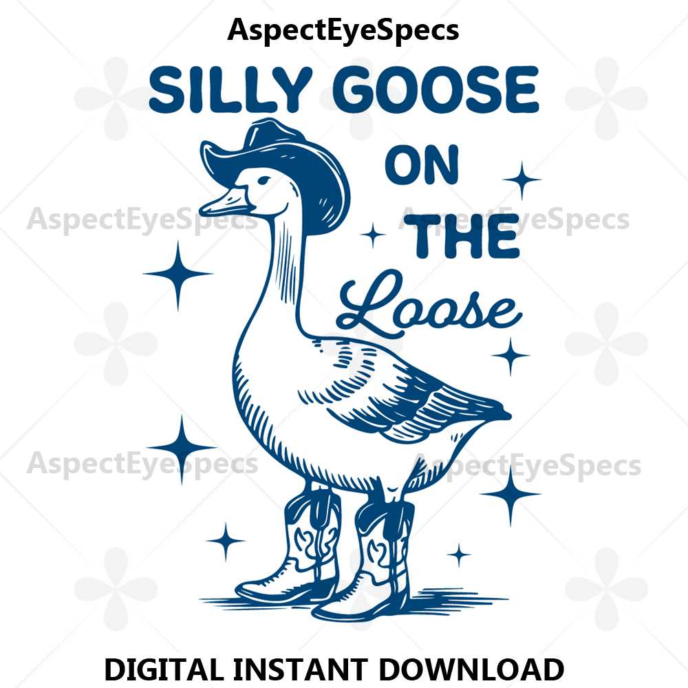 Silly Goose On The Loose Svg, Silly Goose Farm Svg, Cute Goo | Inspire ...