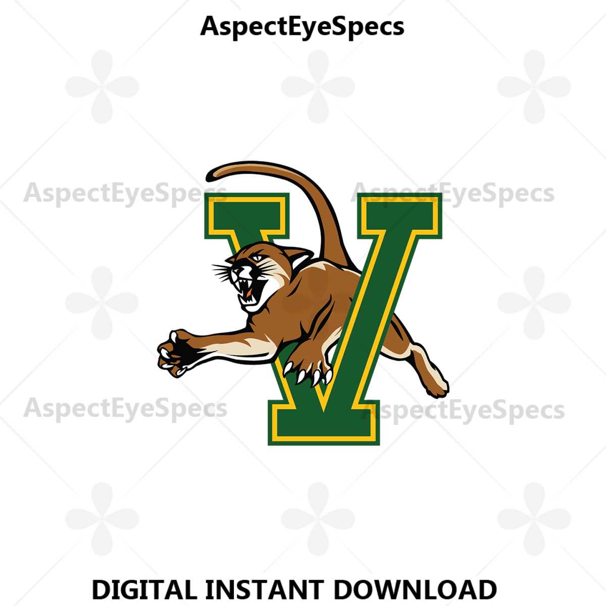 Vermont Catamounts Svg, Vermont Catamounts Logo Svg, NCAAM V | Inspire ...