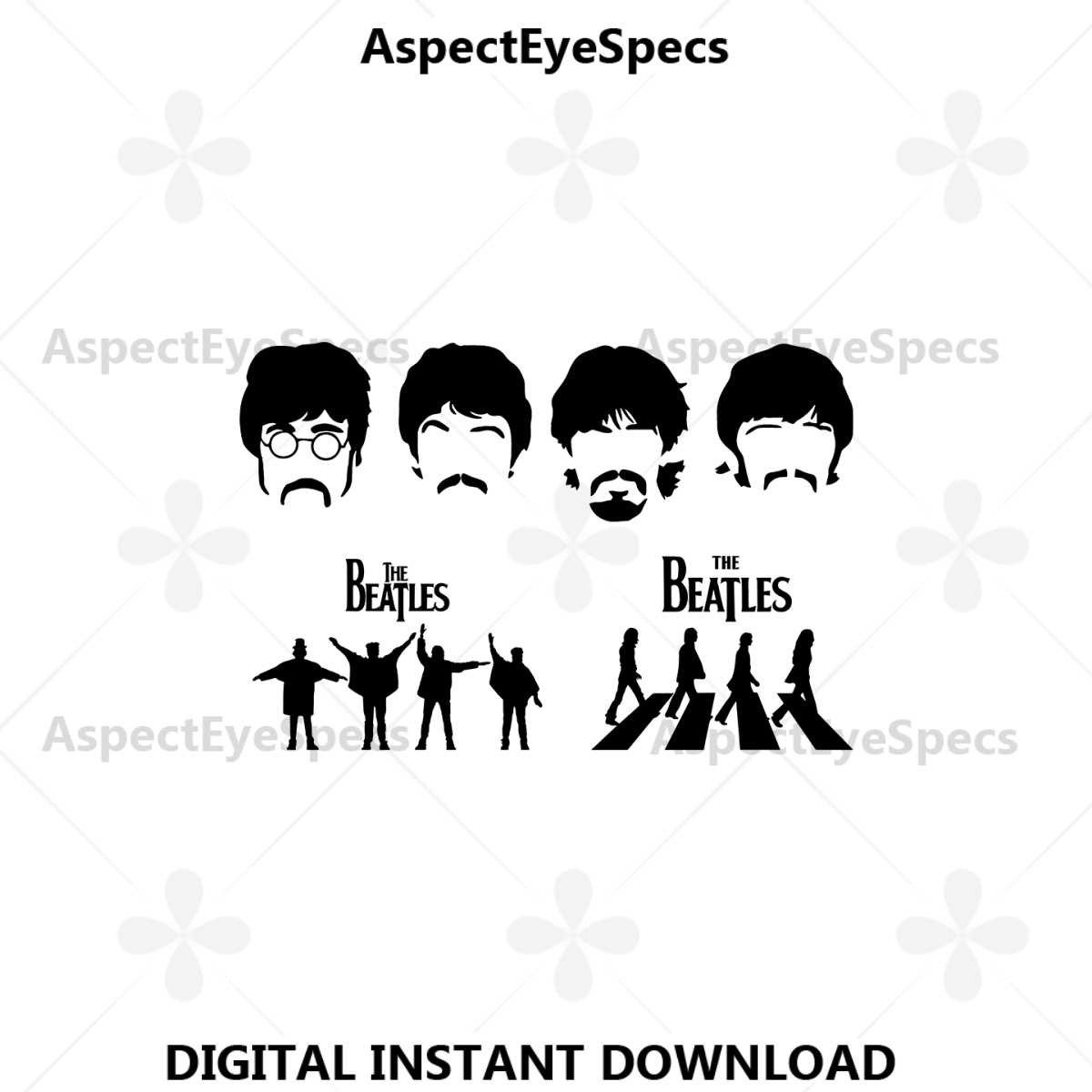 Beatles Rock Band Bundle, The Beatles Svg, The Beatles Band | Inspire ...
