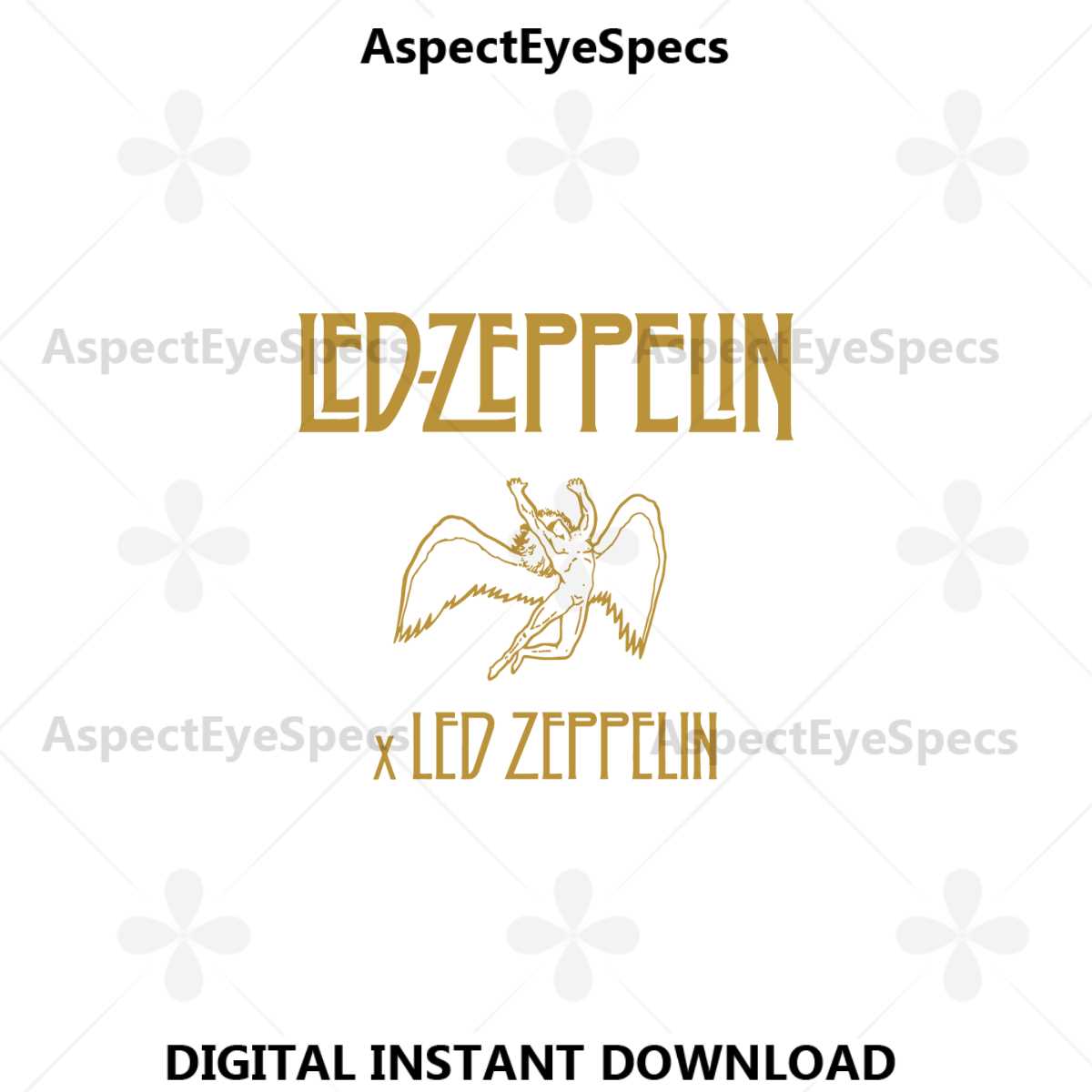 Led Zeppelin X Led Zeppelin Svg, Led Zeppelin Svg, Angel Svg | Inspire ...