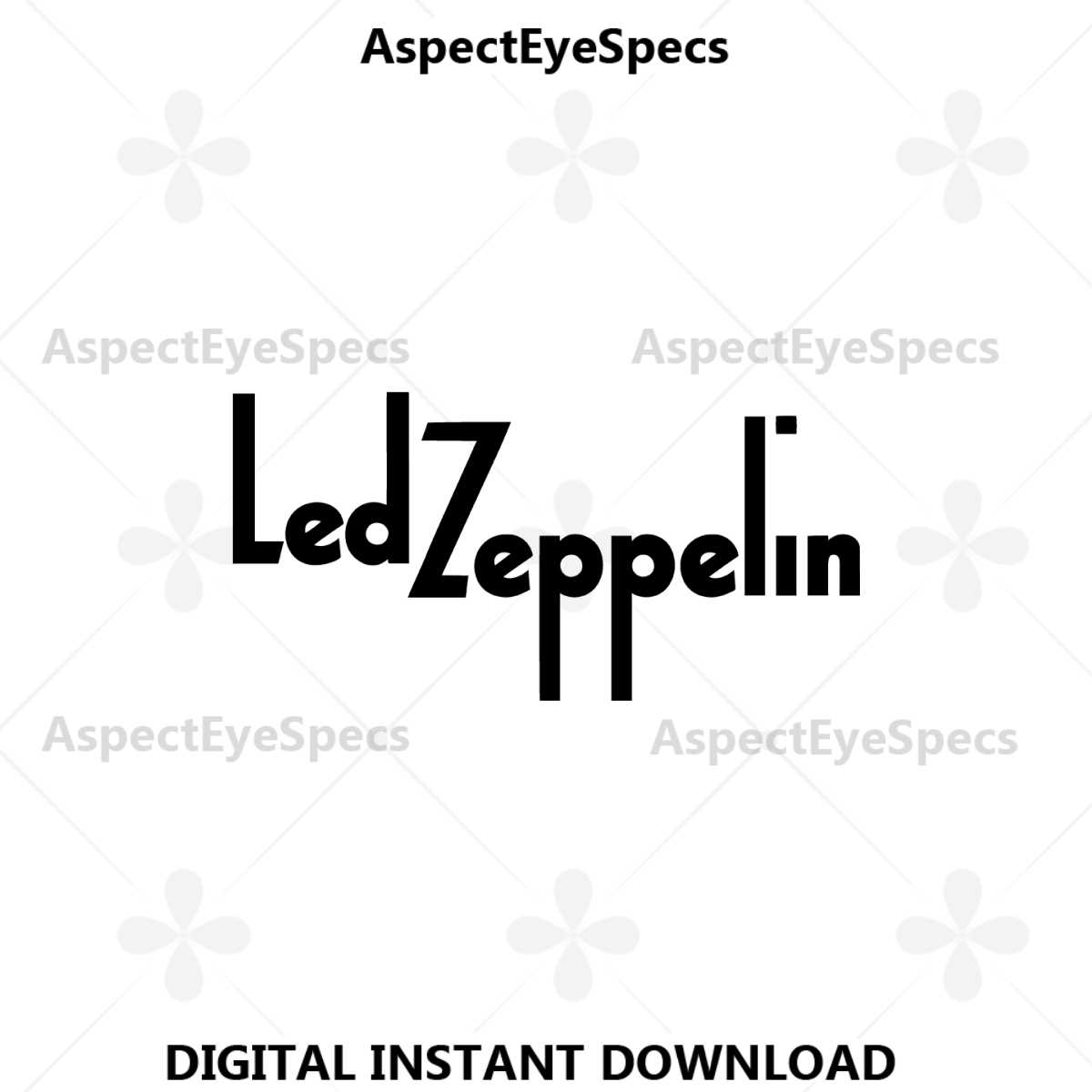 Led Zeppelin Svg, Led Zeppelin Logo Svg, Led Zeppelin Wordma | Inspire ...