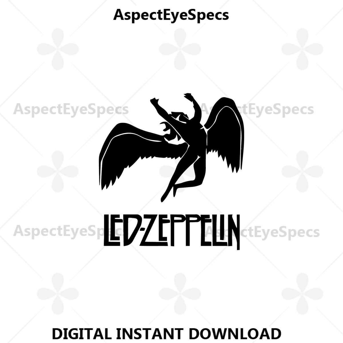 Led Zeppelin Svg, Led Zeppelin Swan Song Svg, Led Zeppelin S | Inspire ...