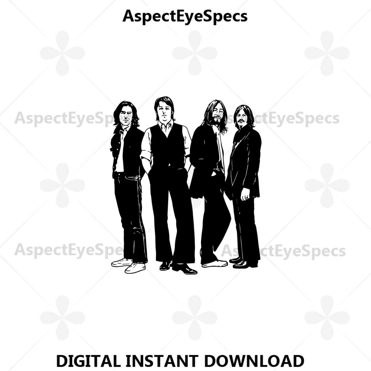 The Beatles Poster Svg, Beatles Band Svg, Rock Band Svg, Roc | Inspire ...
