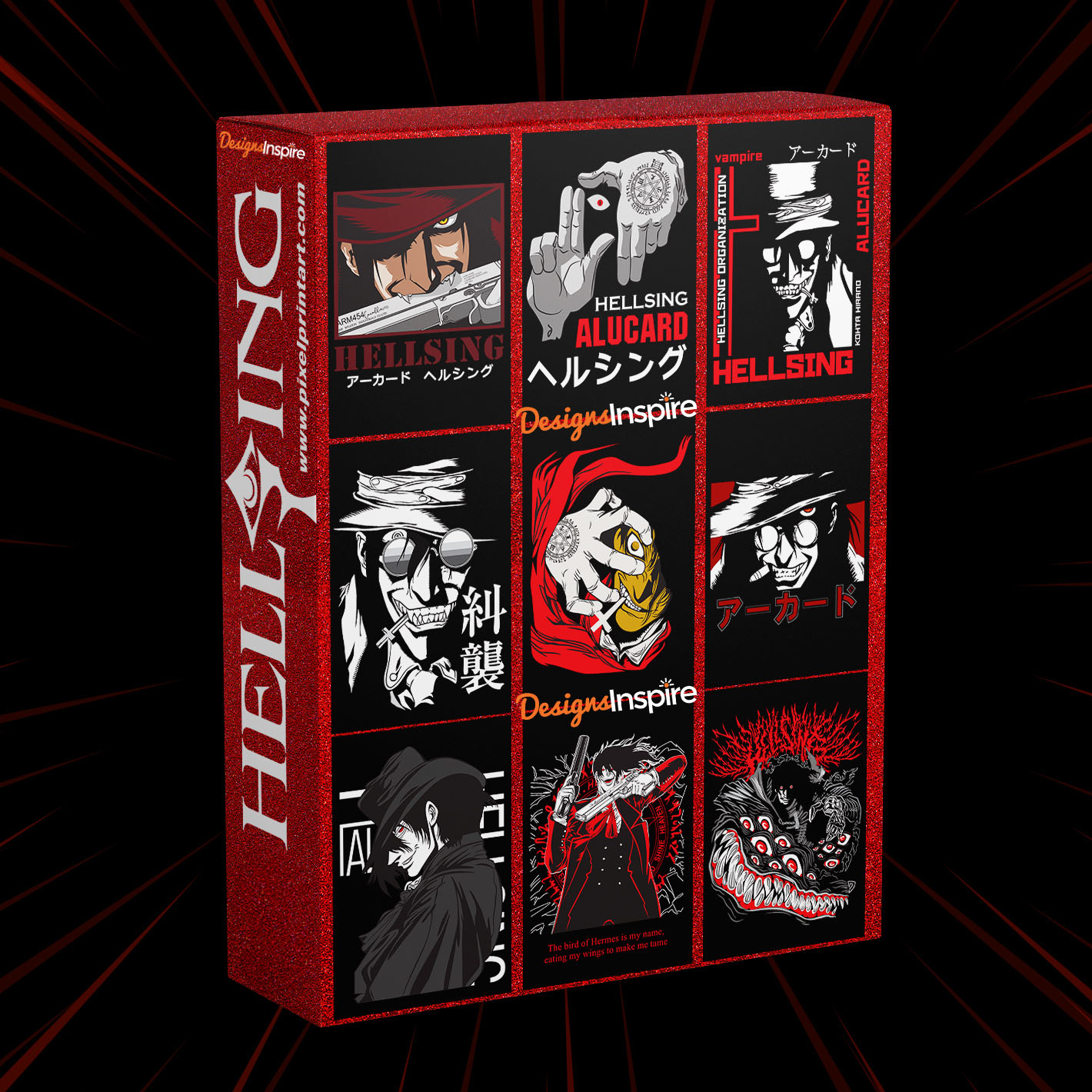 Hellsing: Mega Anime bundle- High-Quality AI, EPS, PNG Forma - Inspire ...