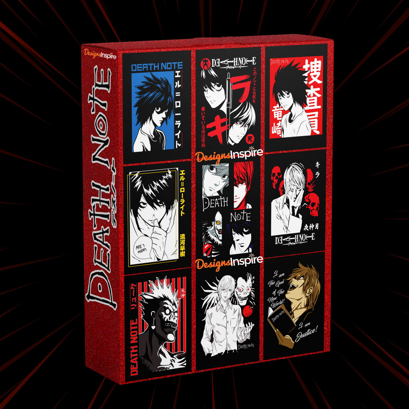 Death Note: Mega Anime bundle- High-Quality AI, EPS, PNG For - Inspire ...
