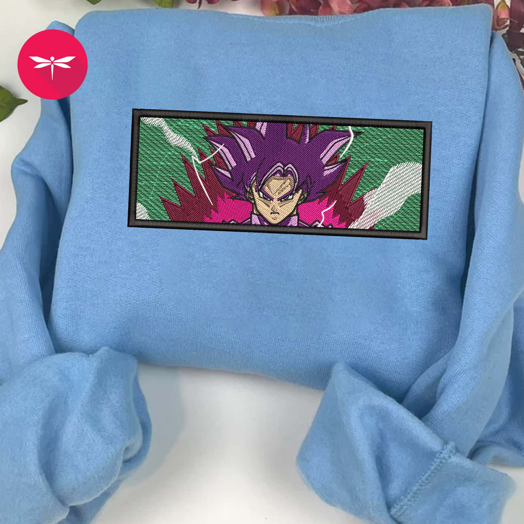 Embroidered Goku DBZ Anime Sweatshirt, Embroidered Goku DBZ - Inspire ...