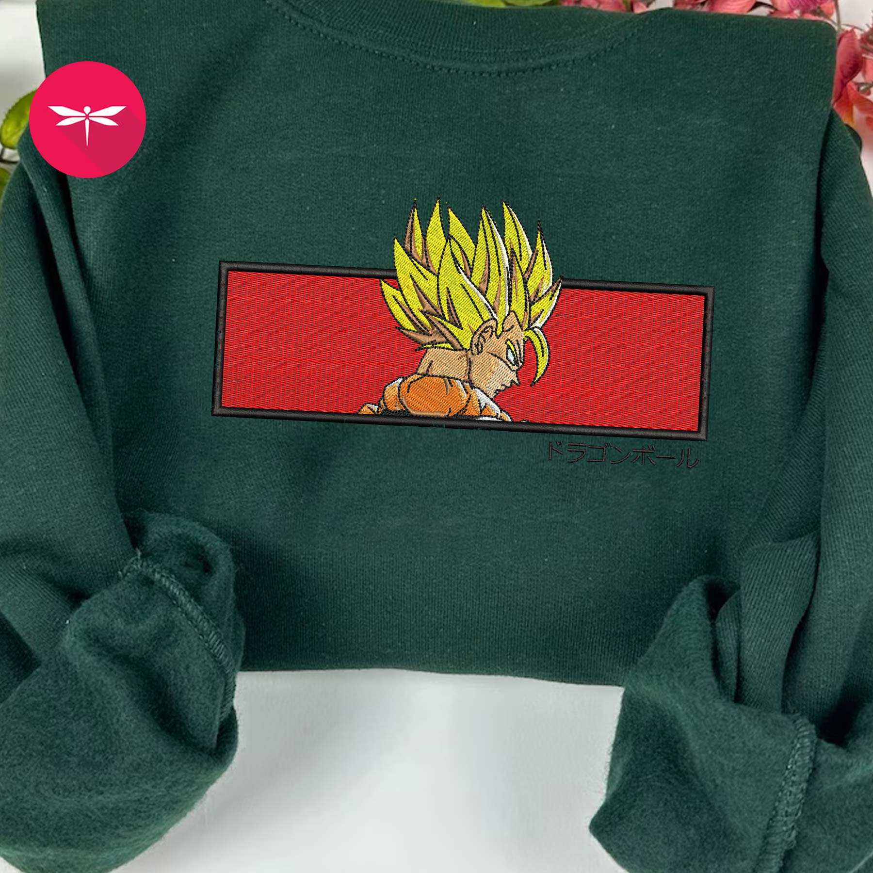 Embroidered Goku DBZ Anime Sweatshirt, Embroidered Goku DBZ | Inspire ...