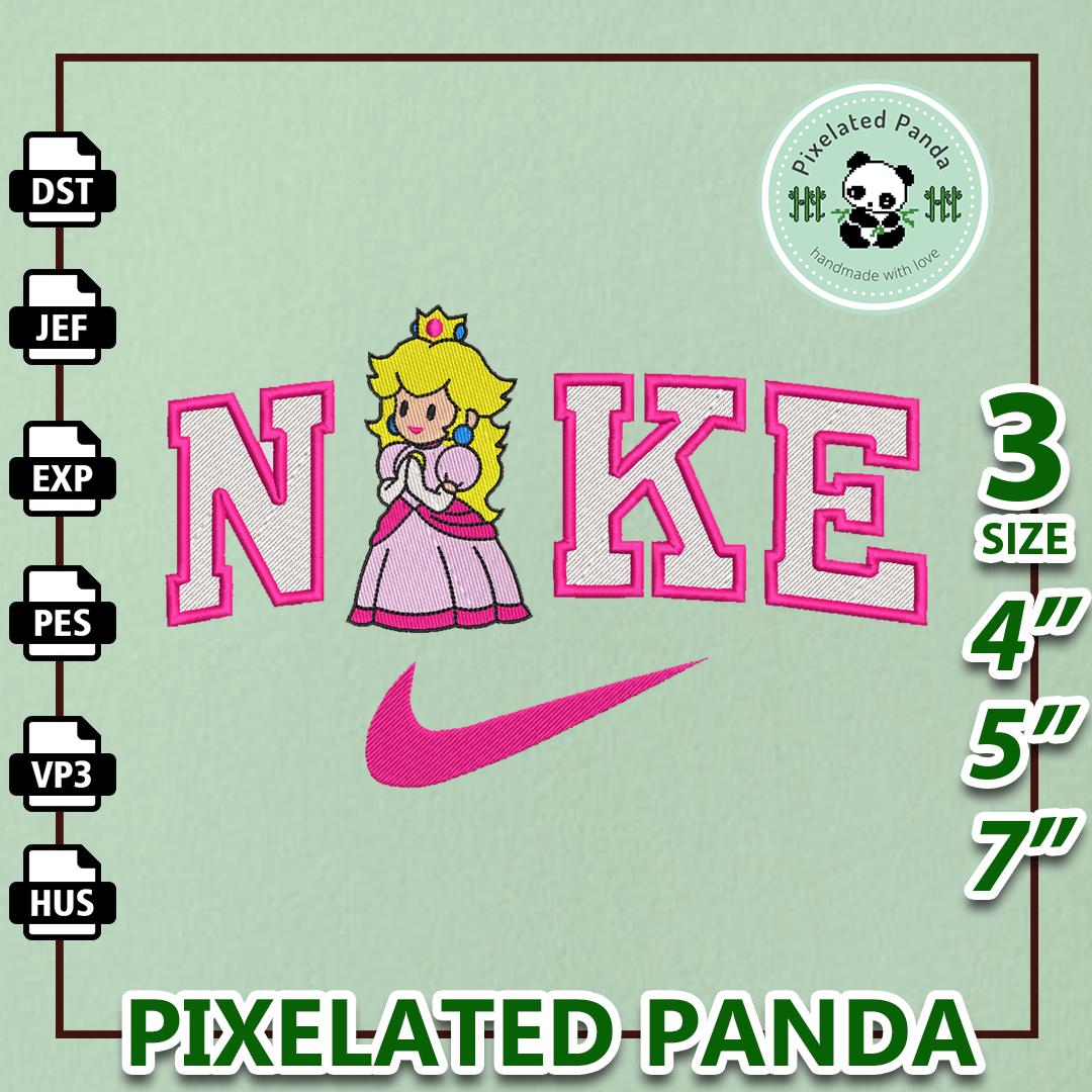 Nike Valentine Princess Peach Embroidery Design, Valentine C | Inspire ...